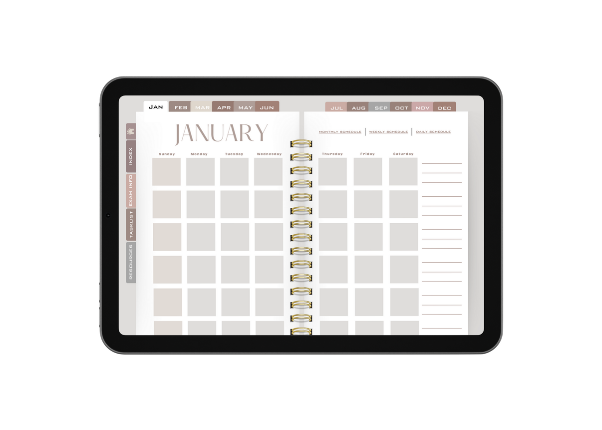 BCBA Exam Digital Study Planner - Undated – ABA.Focus