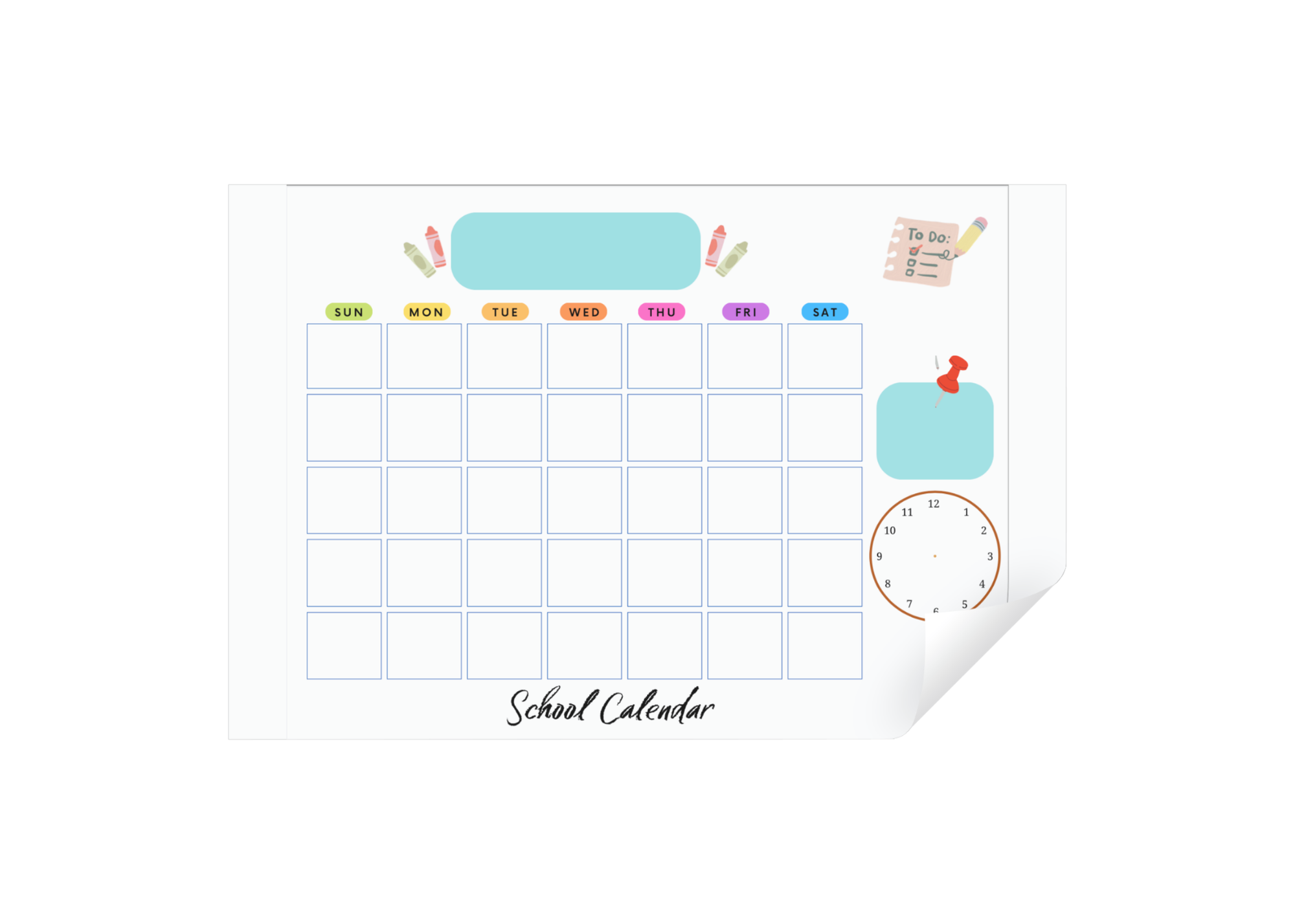 School Calendar Visual – ABA.Focus